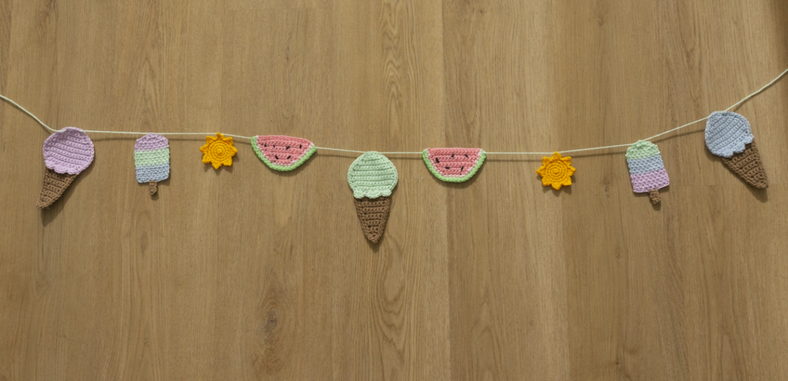 Fun Crochet Sun Applique Pattern – Summer Garland Decoration - Jess ...
