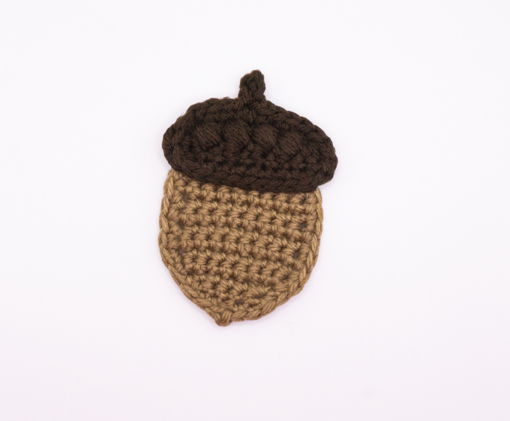 Crochet an Acorn Applique - FREE PATTERN - Jess Crafting