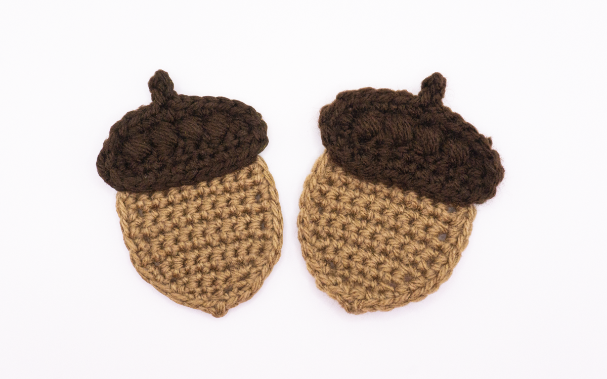 Crochet an Acorn Applique - FREE PATTERN - Jess Crafting