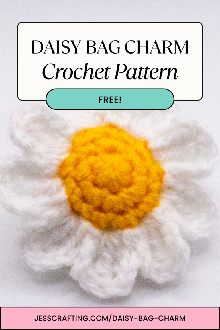 Crochet a Daisy Bag Charm - Free Crochet Pattern - Video Tutorial ...